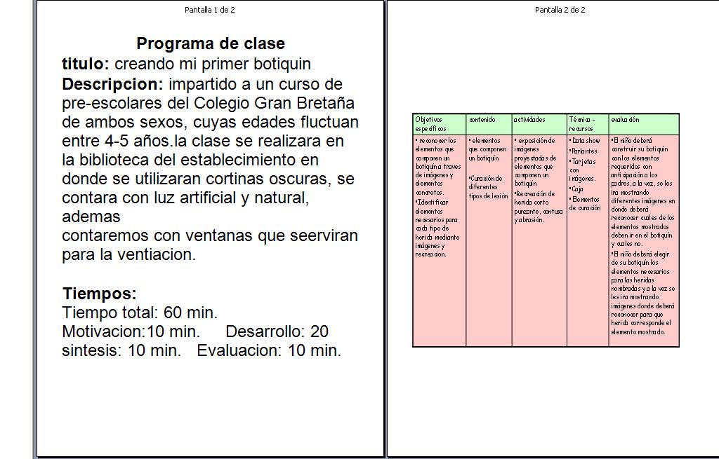 la salud a su alcance: programa de clase nº 3