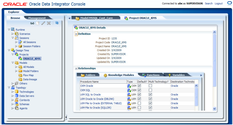 Практика использования Oracle Data Integrator (ODI): Новые возможности Oracle Data Integrator 11g.