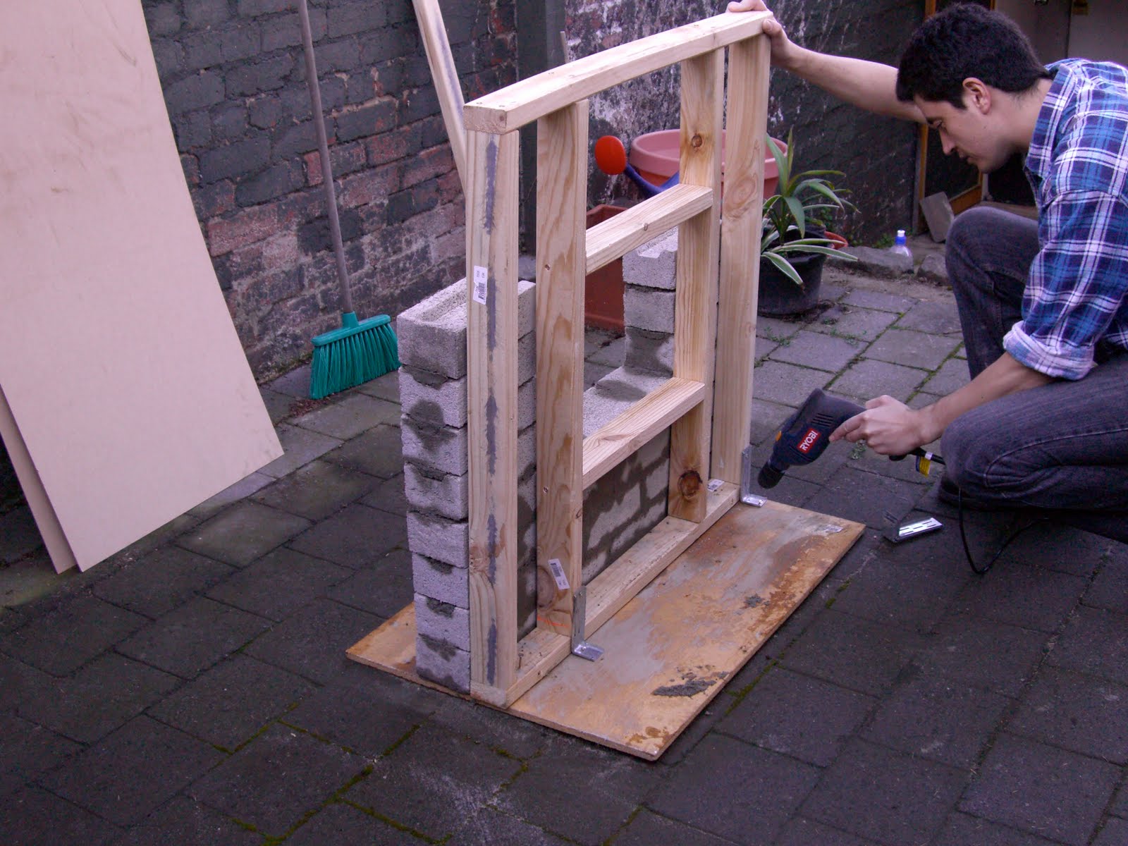 Flip it & Reverse brick veneer it....