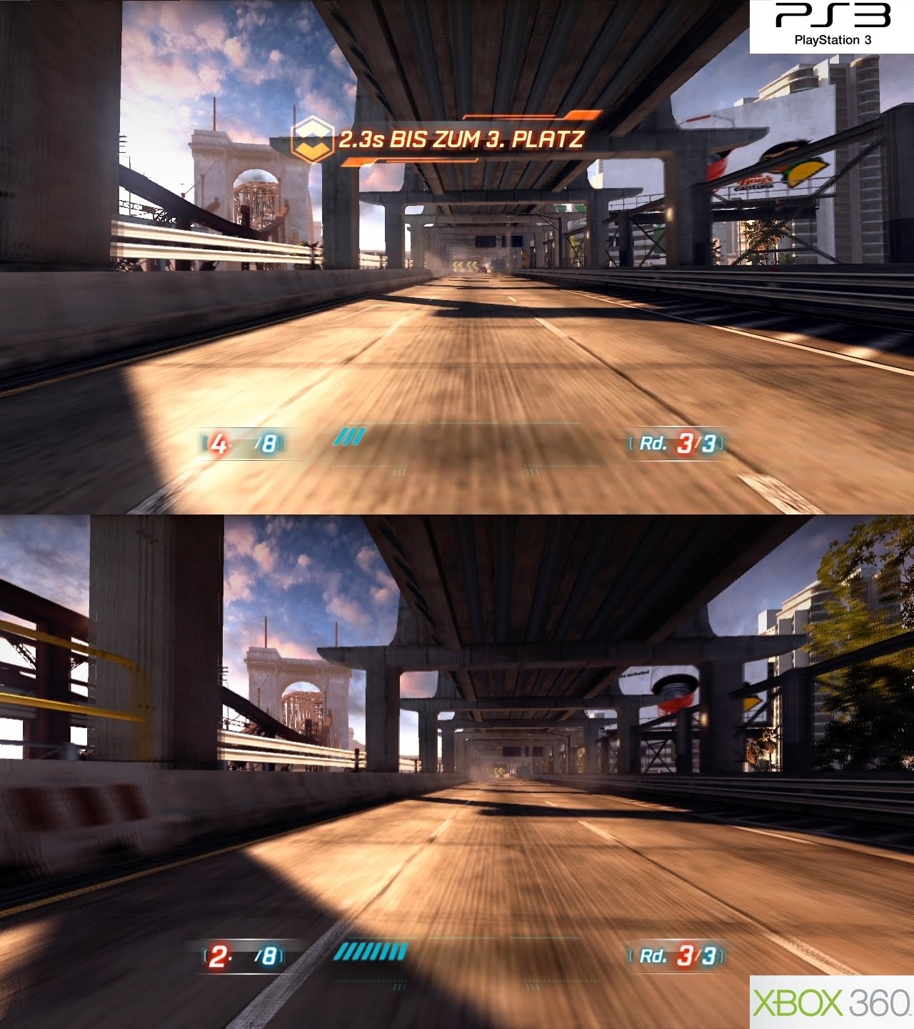 IQGamer: Tech Analysis: Split Second (360 vs PS3)