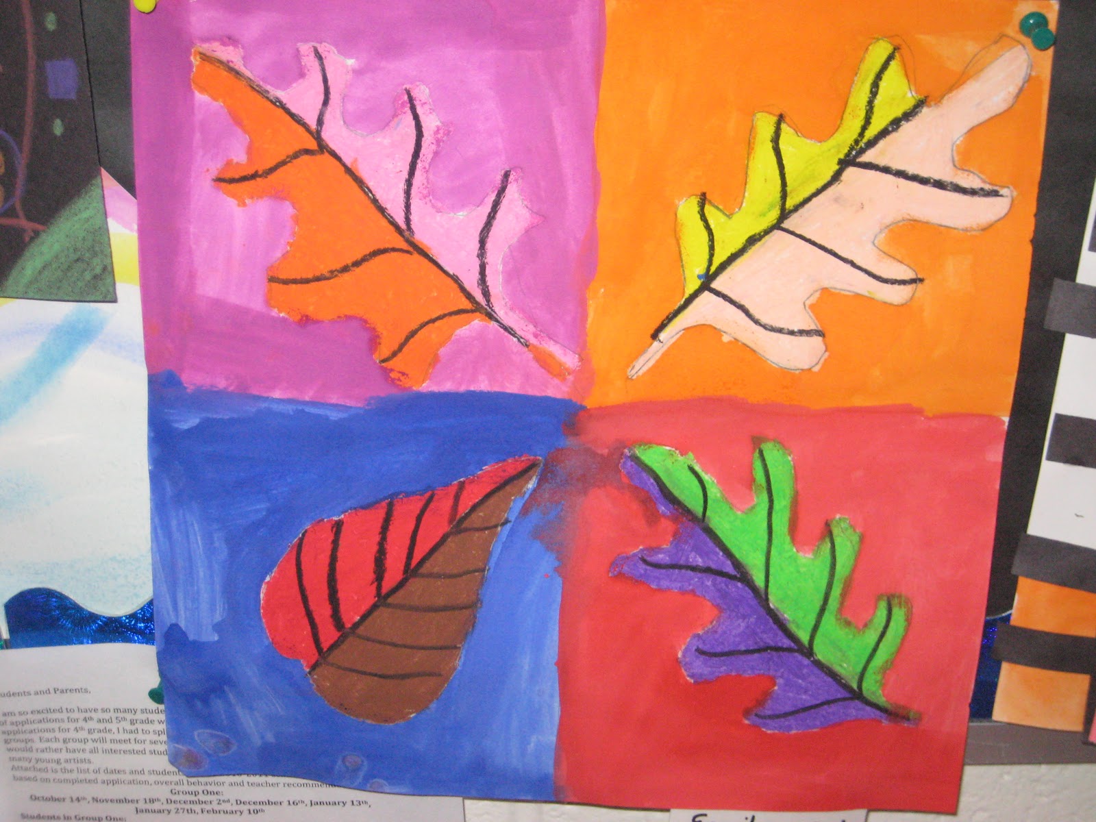 Why Walk When You Can Fly?: First Grade Andy Warhol Leaves
