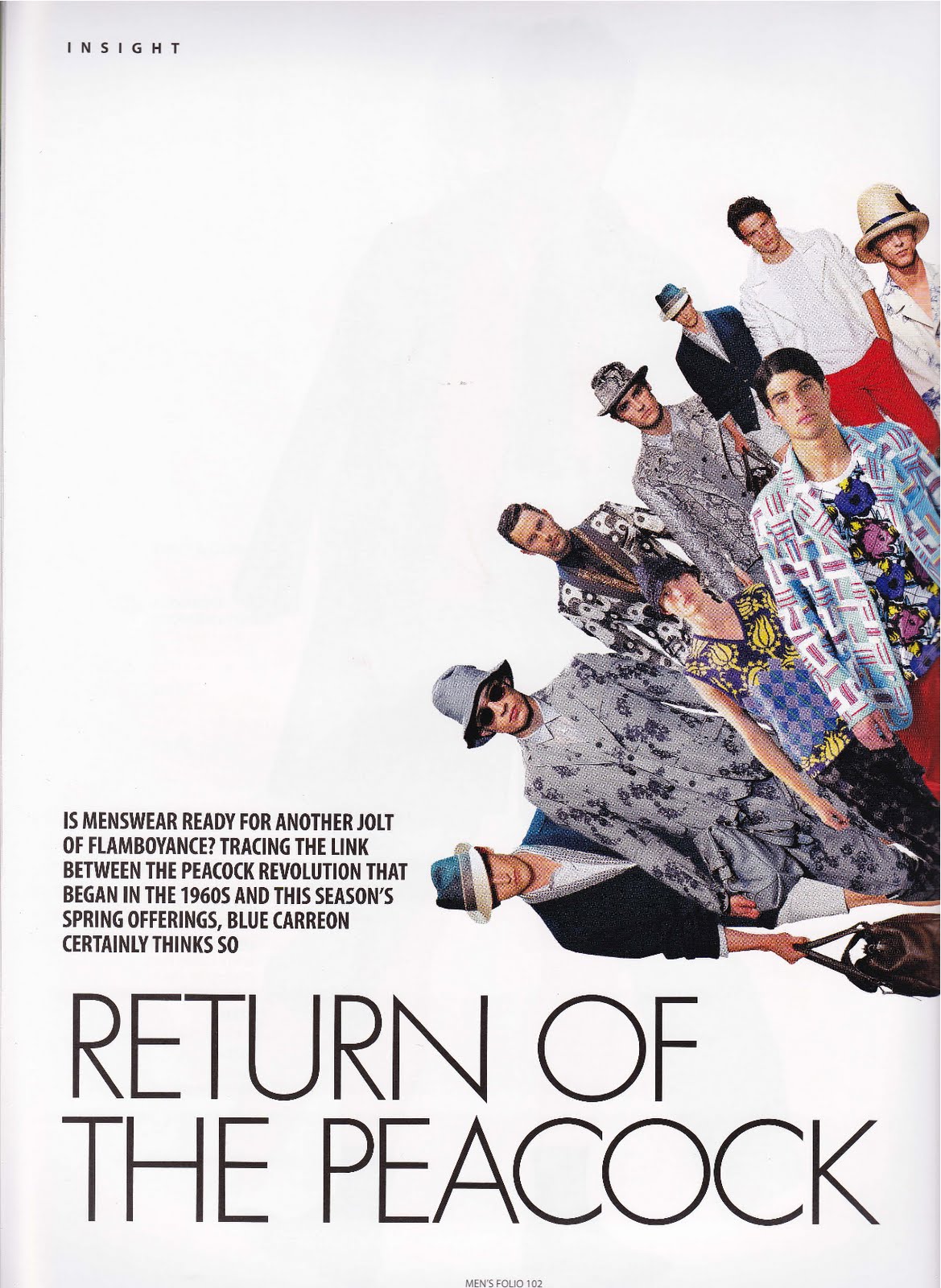 BLUE CARREON: Return of the Peacock by Blue Carreon Men's Folio Hong Kong