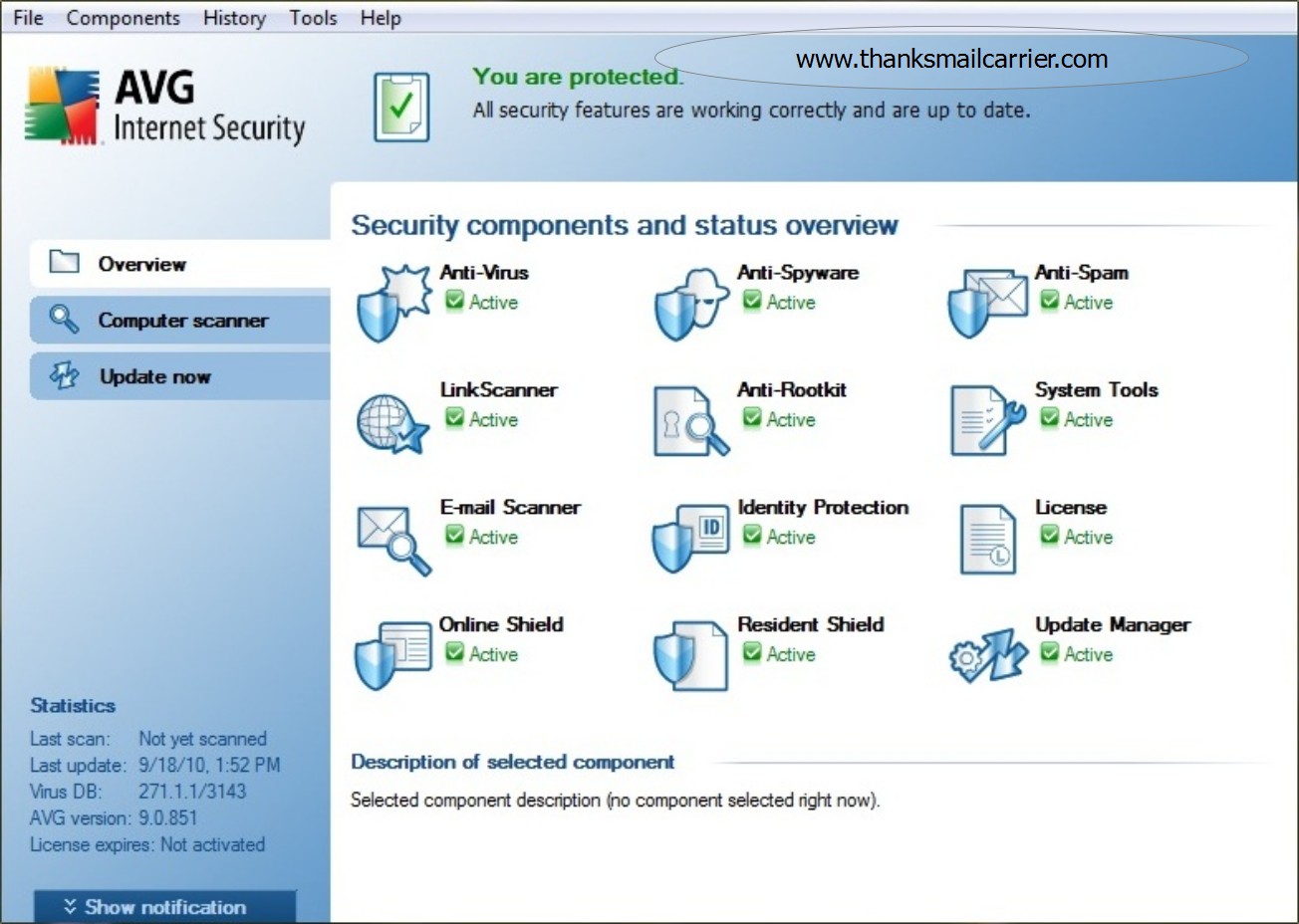 Thanks, Mail Carrier | AVG Internet Security Software 9.0 {Review}