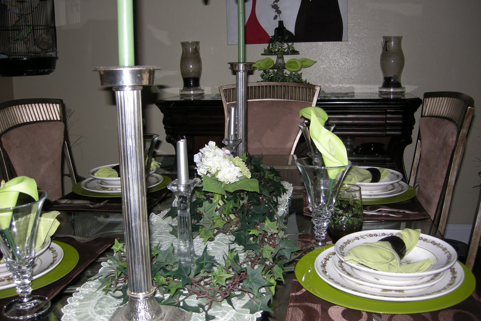 Domestic Diva At Work: 52nd Tablescape - Mikasa Provencal Greenville