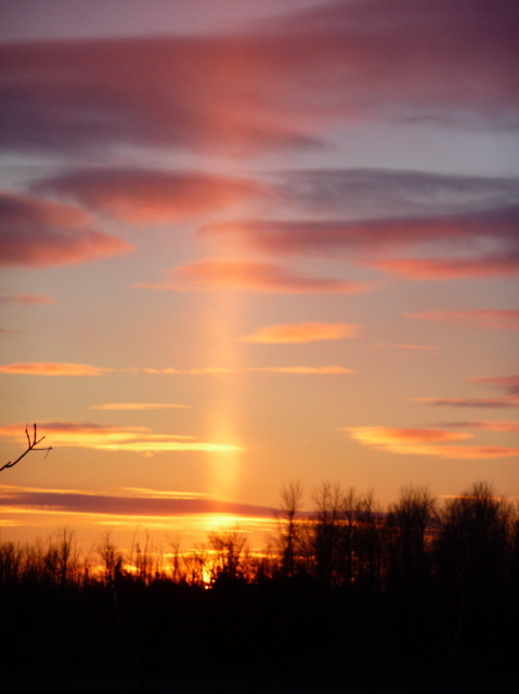 My Paintings: Solar Pillar