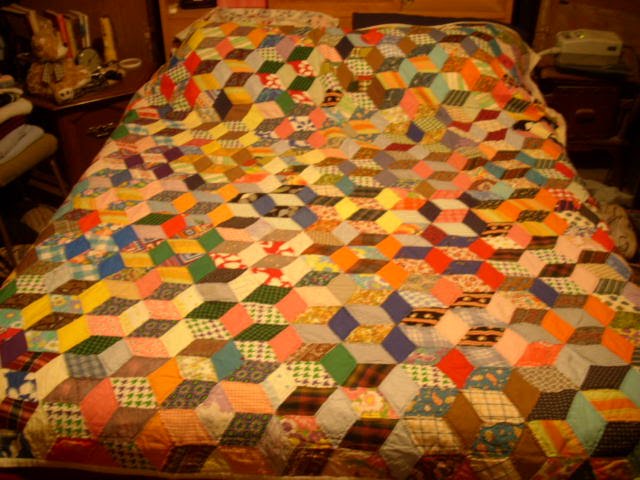 Patchwork Pathways: Tumbling Blocks