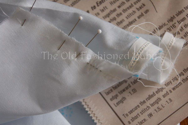 The Old Fashioned Baby Sewing Room: Entredeux to Fabric- The Old ...