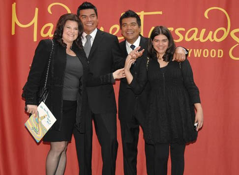 GEORGE LOPEZ AT MADAME TUSSAUDS WAX