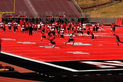 Ghostwriter28.com: Wait, a Red Football Field?