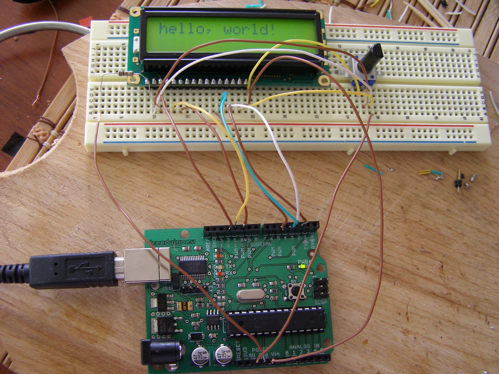 Notes Подключение Lcd к Arduino