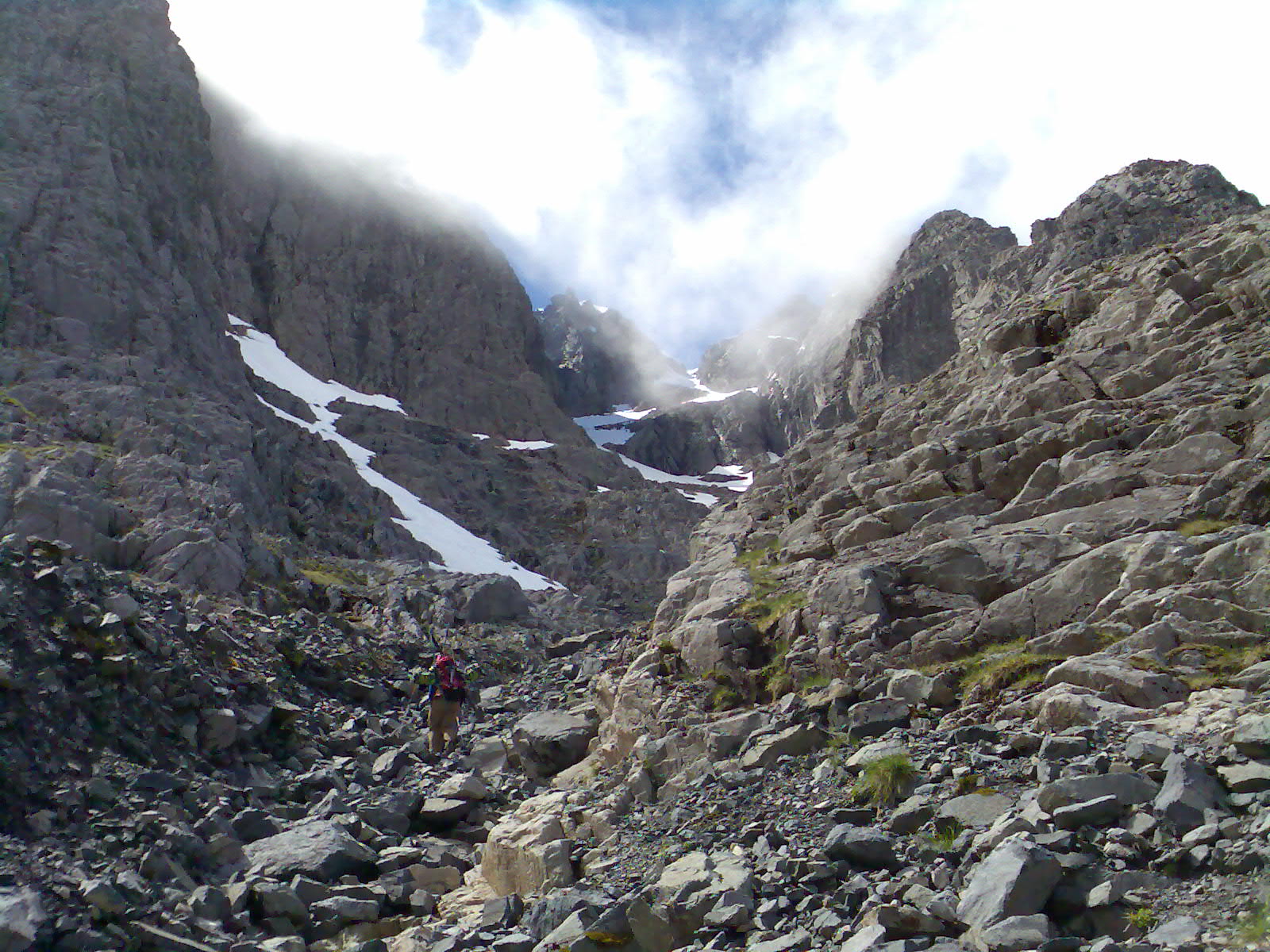 Off Piste Skiing: Midsummer skiing - Tower Gully, Ben Nevis