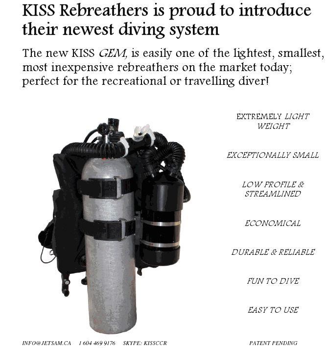 i-DIVE Spirit by ADNG DIVING: KISS Rebreathers is proud to announce the ...