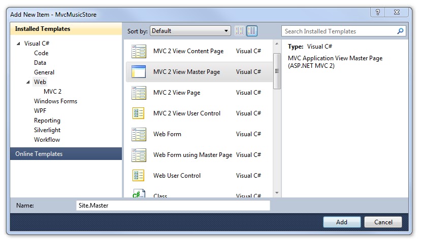 MVC Music Store - Tutorial