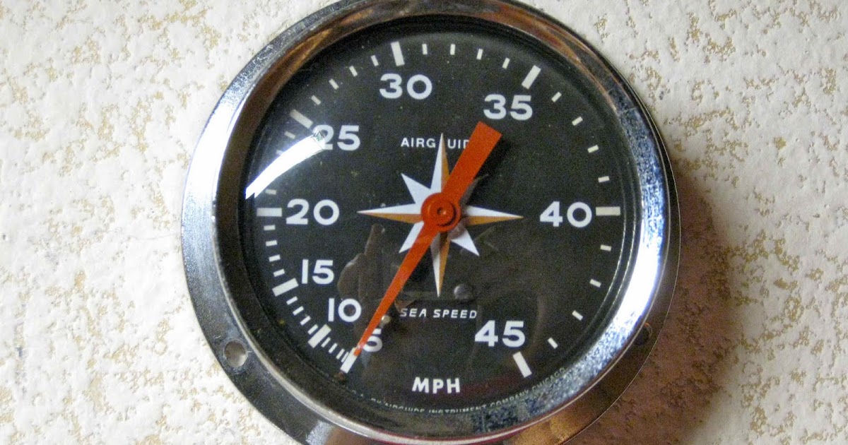 Green Laker: Random Trinket - Airguide Boat Speedometer