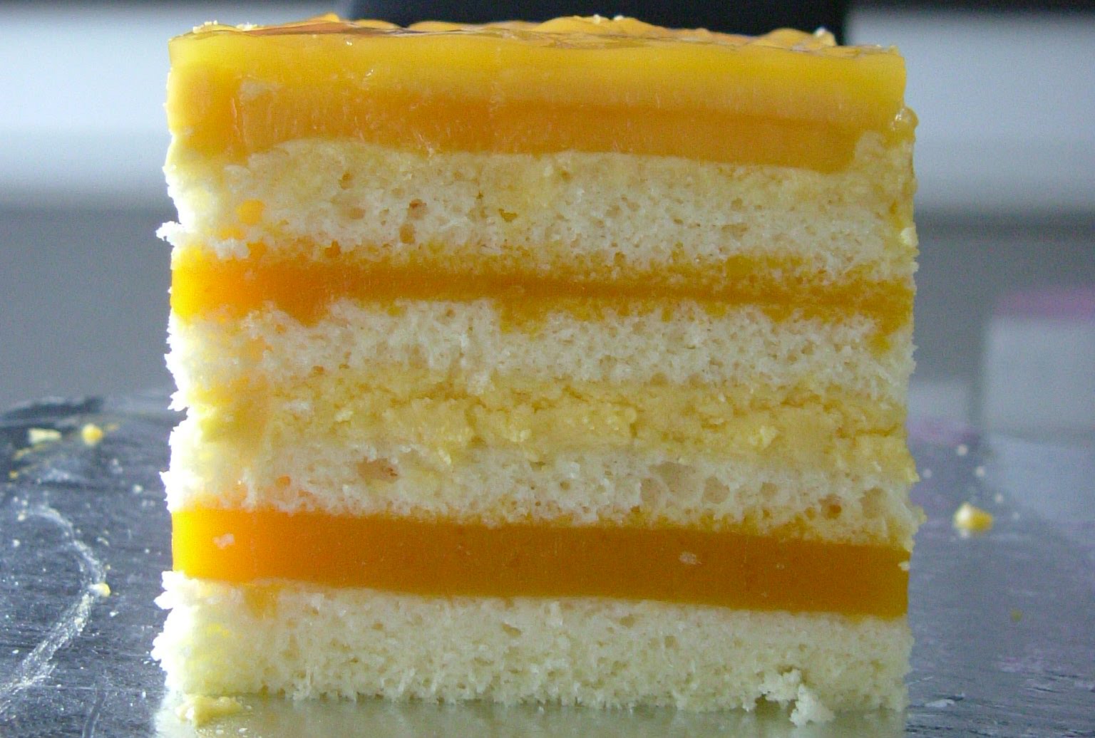 Double Cream Single Sugar: Mango Opera Cake - the Architect's Ensemble