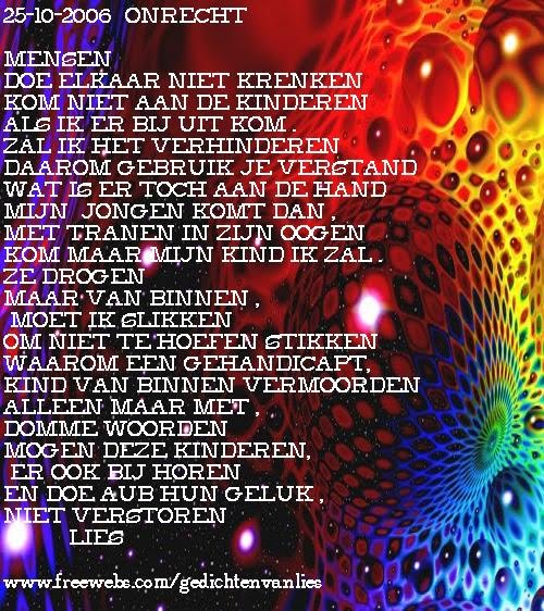 gedichtenwebsite van lies: 135 onrecht