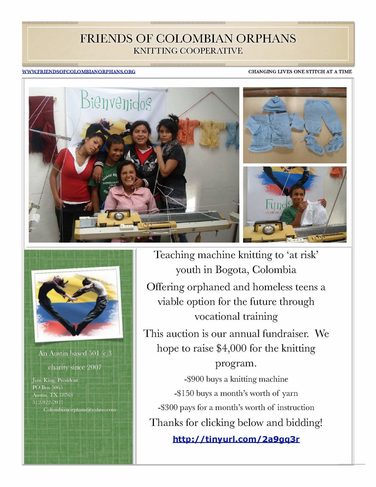 Friends of Colombian Orphans -- Auction