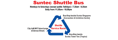 OhGuide: Free Suntec City Mall Shuttle Bus from City Hall