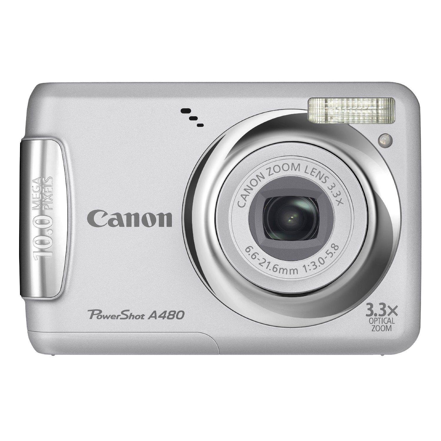 Price Promise: Canon Powershot A480 Digital Camera - Silver (10 MP, 3 ...