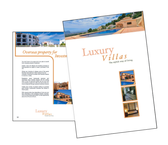 design onland: Luxury Villa's brochure
