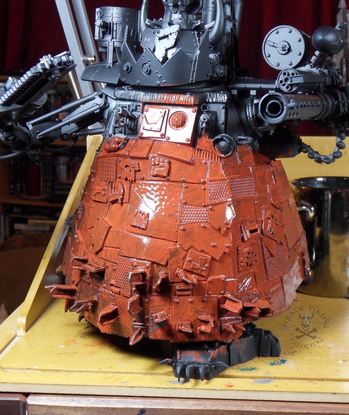 Pirate Viking Painting: On the Workbench: Ork Stompa - Rust Spotlight