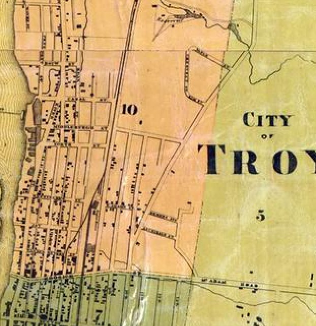 The Cultural Historian: Troy, NY Map - 1861