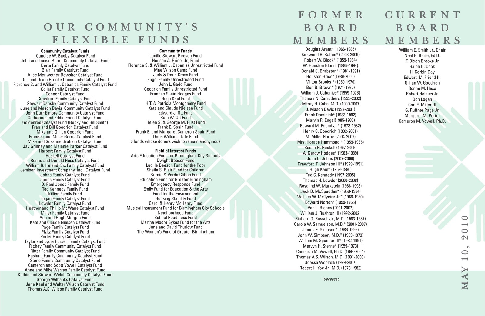 Meg McConnell Design: Community Foundation Event Program