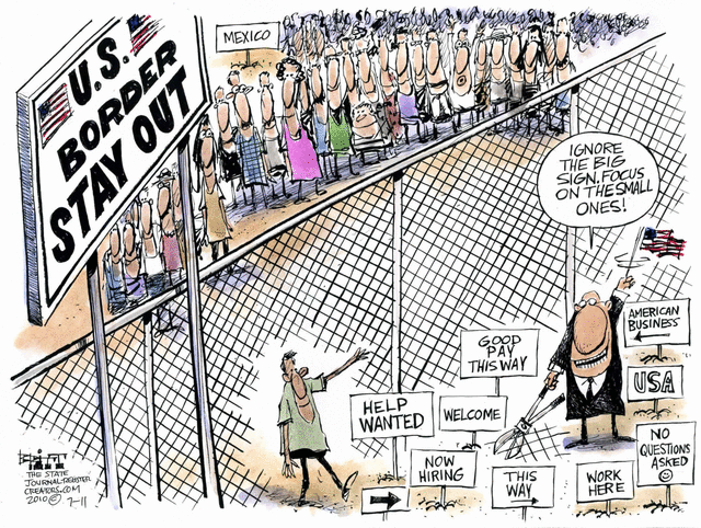 Victoria Hoy: More Immigration Politcal Cartoon