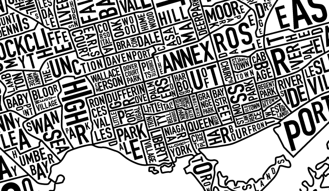 Bright Smile: Toronto Neighbourhood Poster