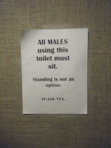 25 Funny Toilet Notices [pics] ~ Curious? Read