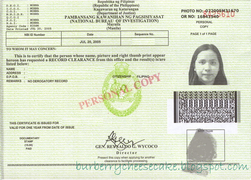 burberry cheesecake...a slice of life!: NBI Clearance in Mandaluyong ...