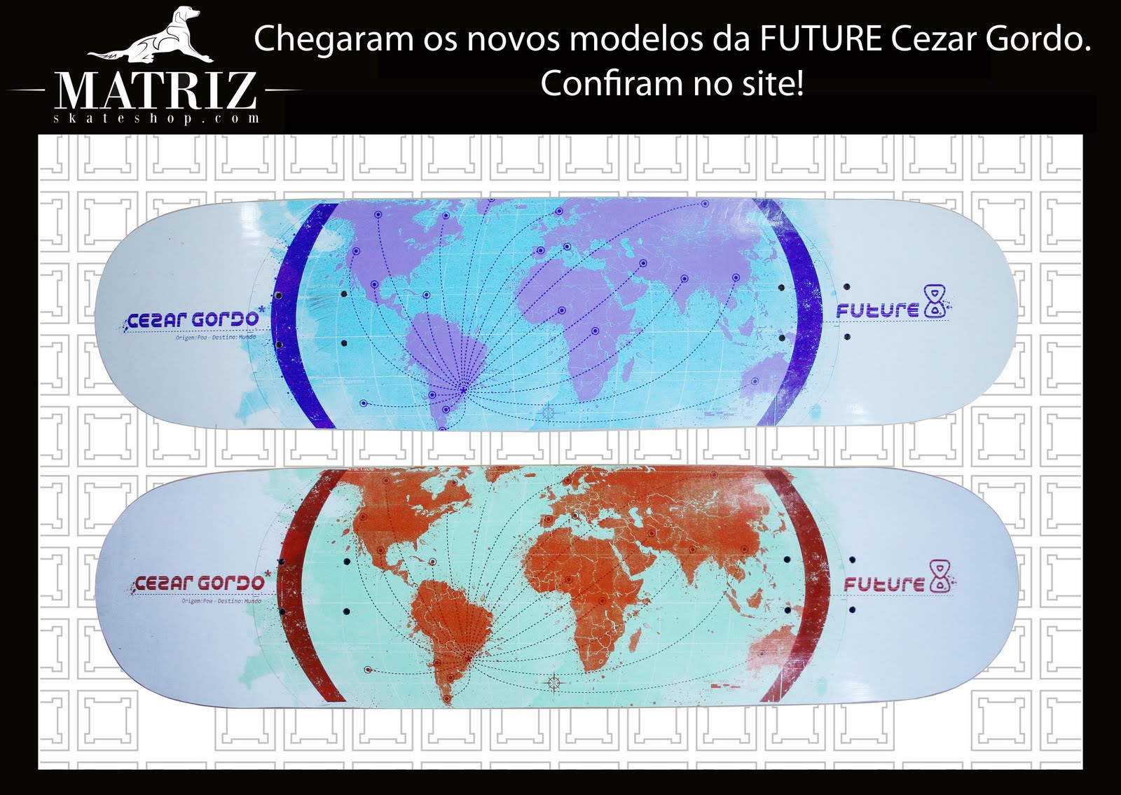 MATRIZ SKATE BLOG: NOVO MODELO DE SHAPE FUTURE CEZAR GORDO