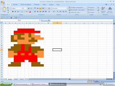 informatica: dibujo en celdas de excel