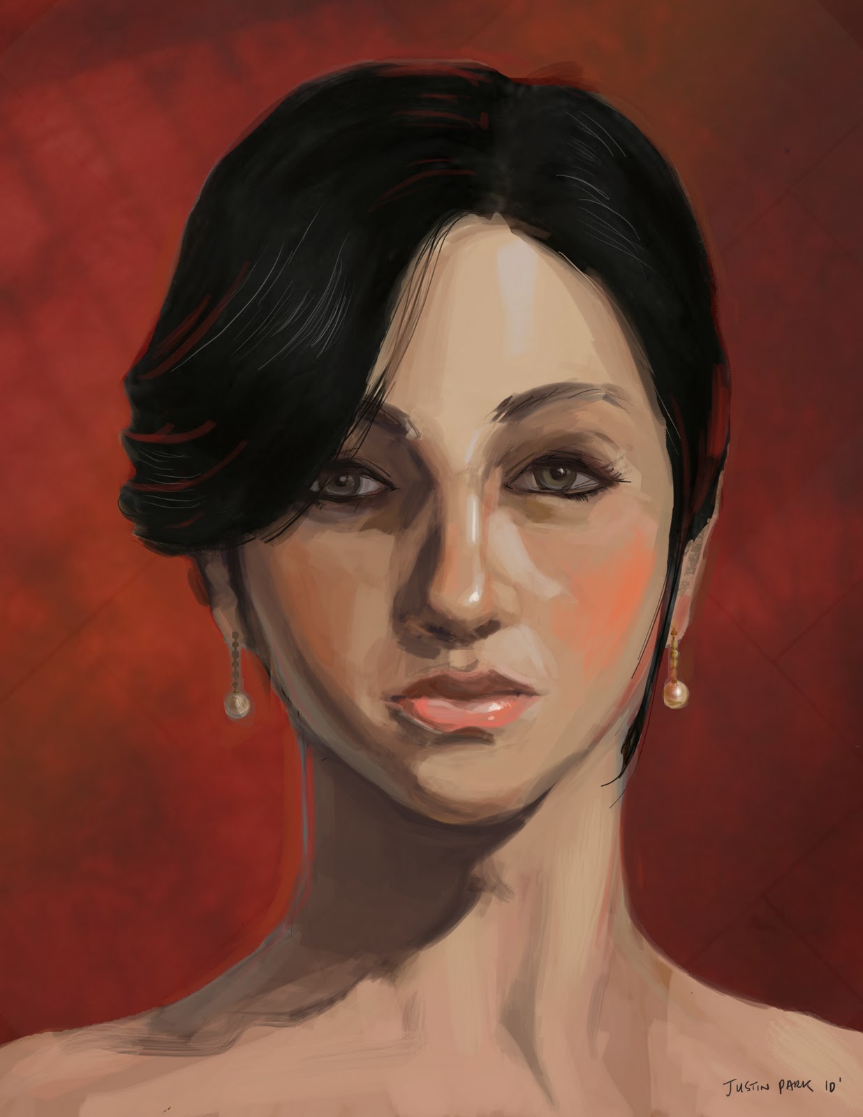 Justin Park's Concept Art: Character Design (Head Painting)