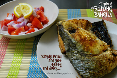 snap♥eat: simpleng pritong bangus