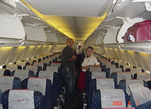 Airlines: Spicejet airlines interior