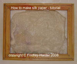Chloe Crafts: How to make silk paper - tutorial