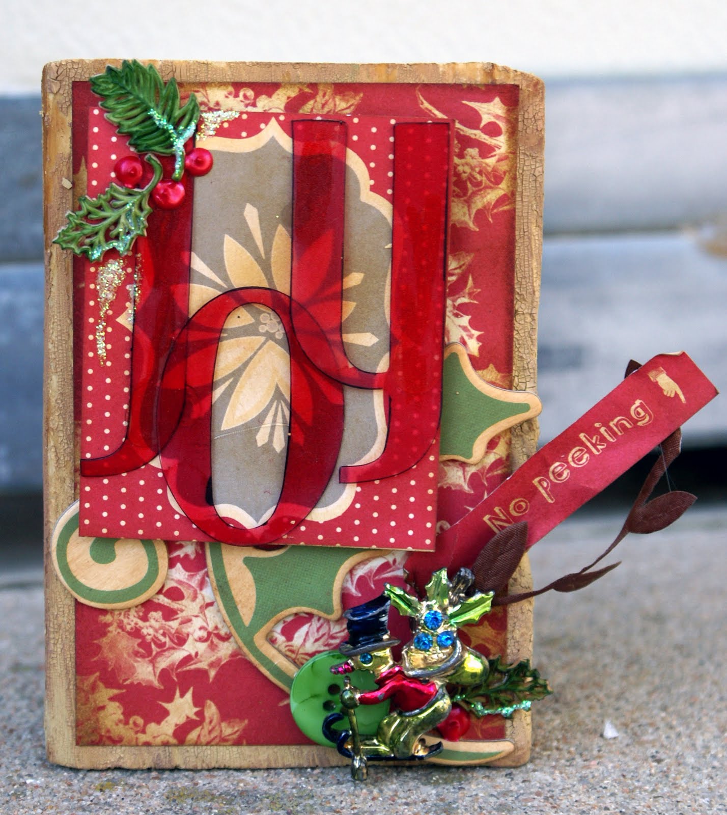 Artz de Scrap: Chunky Christmas Block Tutorial