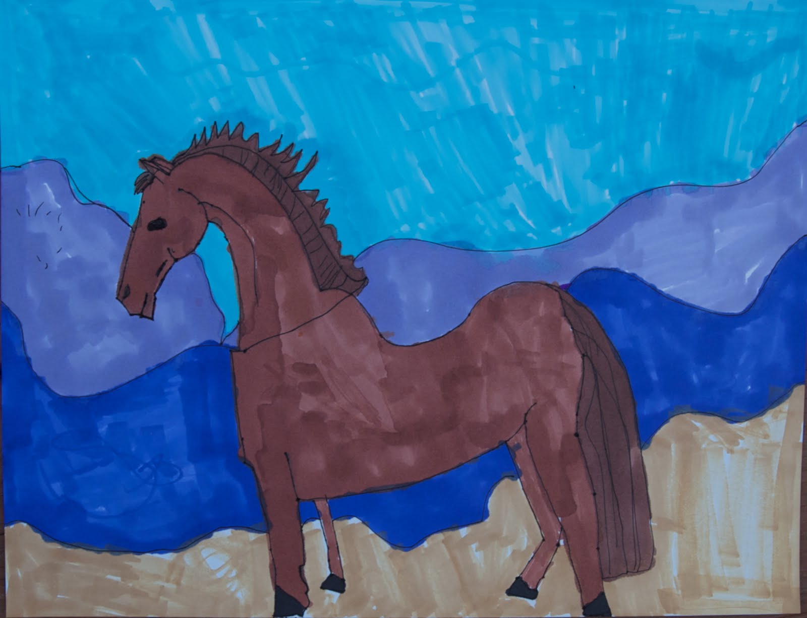 Art Classes For Homeschoolers: Mustang Horse