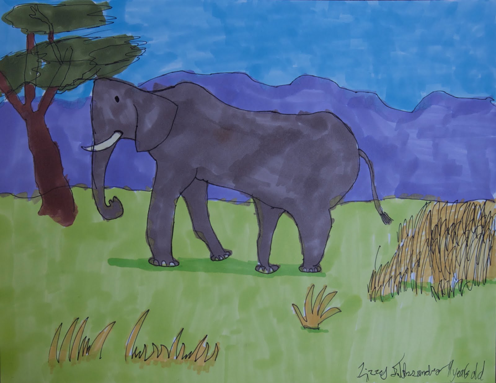 Afternoon Art Classes for Kids: Elephant