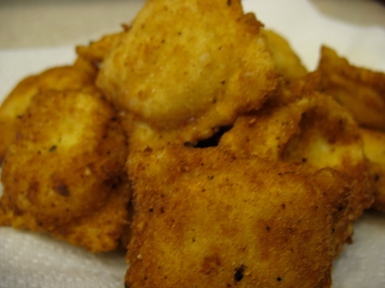 Frieda Loves Bread: Homemade Fried Three Cheese Ravioli