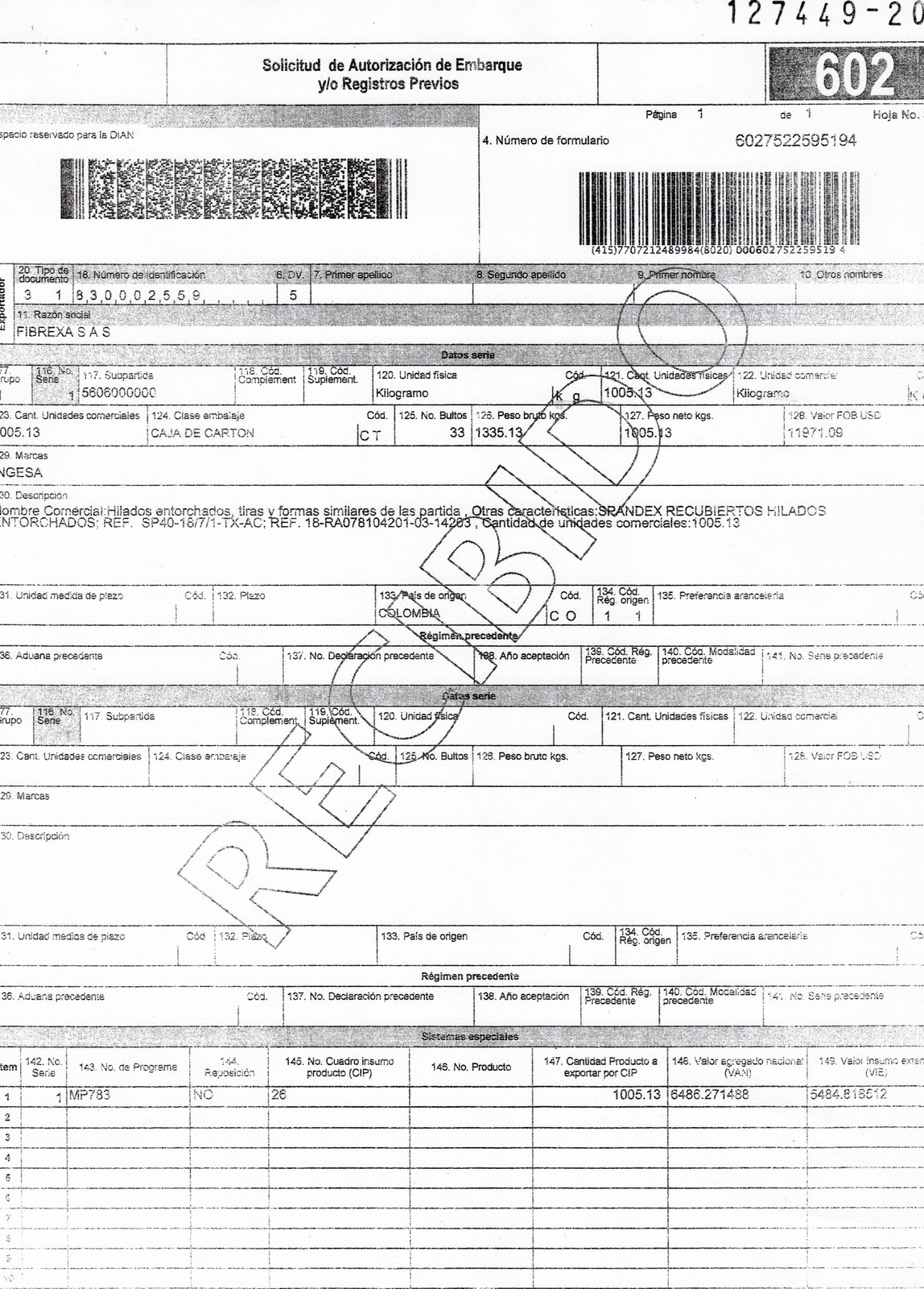 Fibrexa: Documentos Indispensables para Exportar