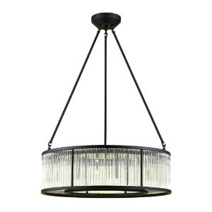 Candice Olson Metro Chandelier, Rubbed Bronze Fini