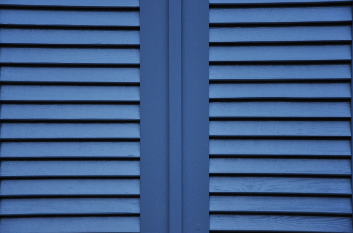 The swan: Blue shutters - photo and wallpar (free)
