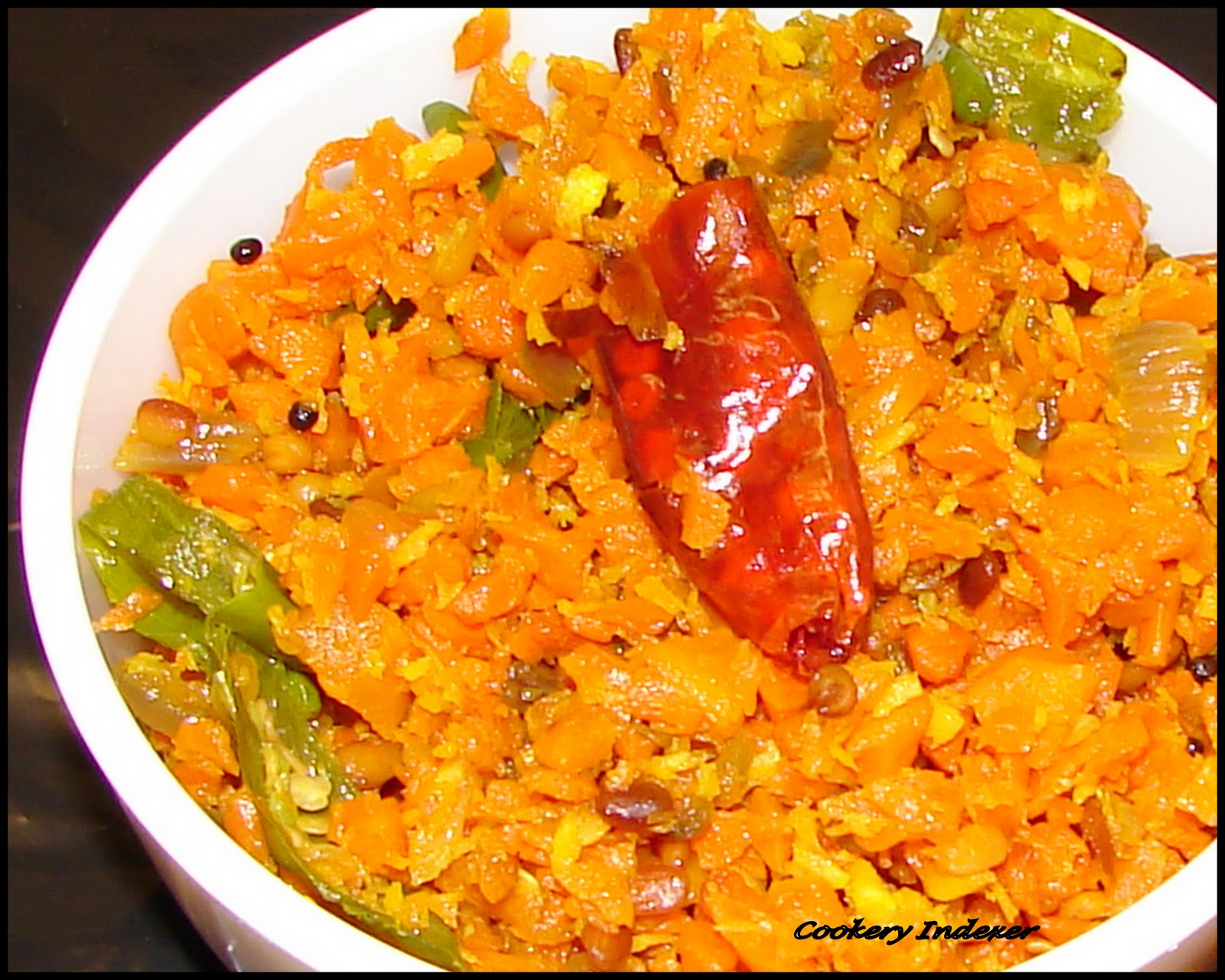 ! Regional Indian Cuisine Blogroll !: Carrot Thoran (Carrot Coconut ...