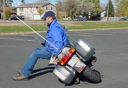 How to Lift a Fallen Motorcycle | Motorcycle Racing