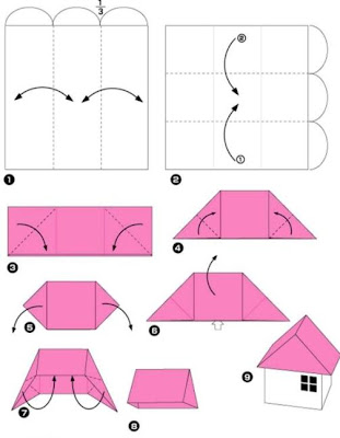 origami cool house ~ easy make origami instructions for kids
