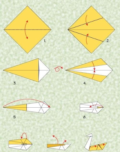 origami goose ~ easy make origami instructions for kids