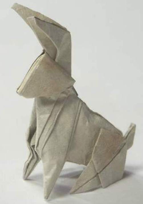 origami rabbit 3D ~ origami instructions art and craft ideas