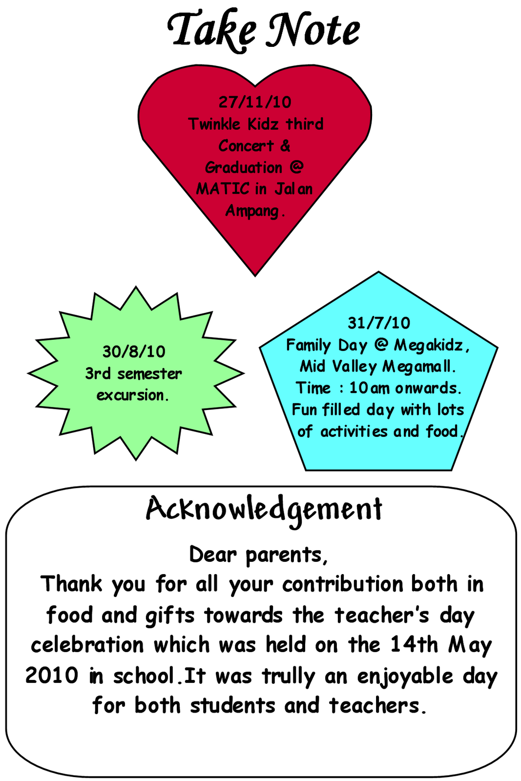 : THINGS TO TAKE NOTE... =P